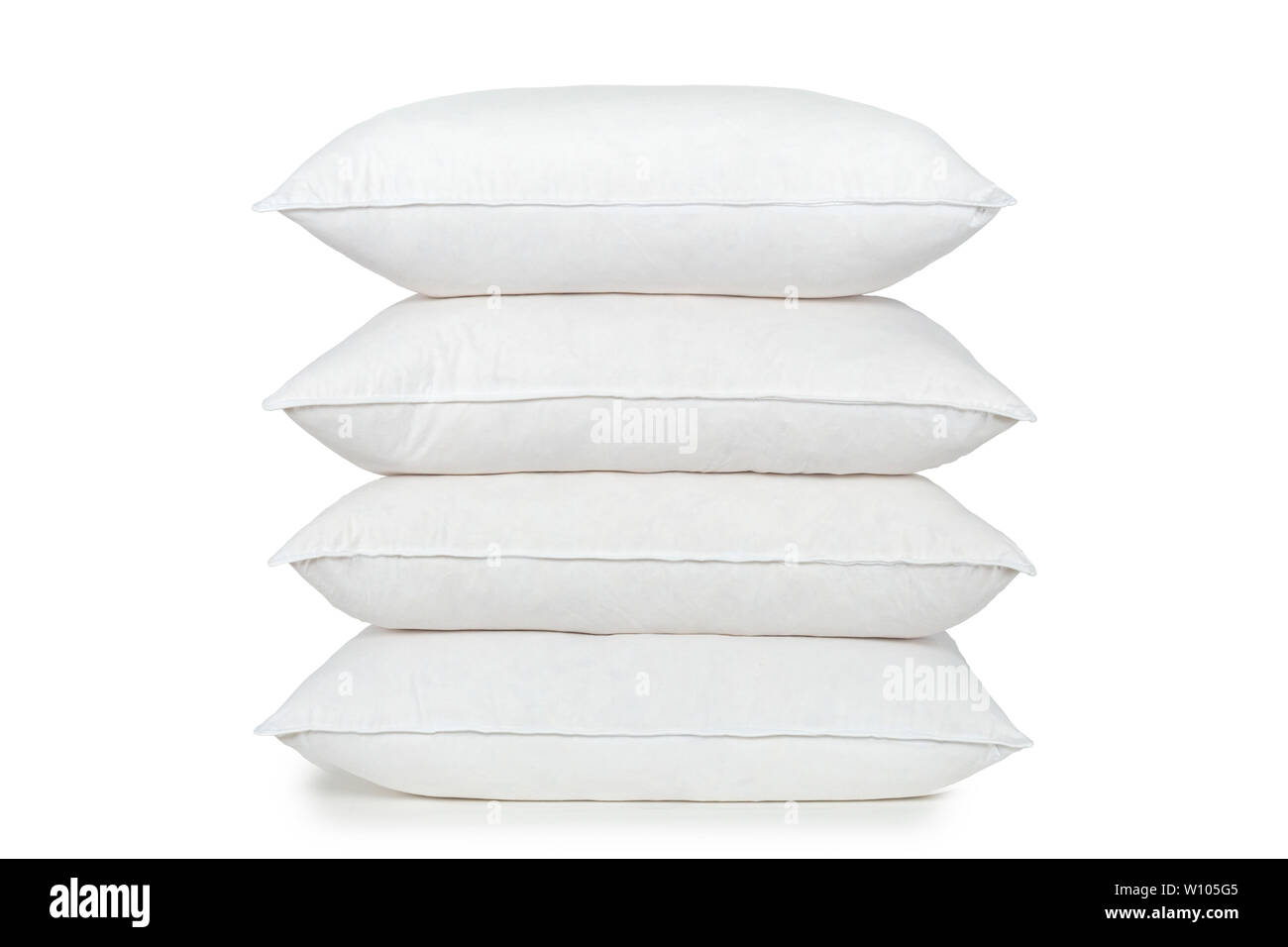 white pillows on pure white background Stock Photo - Alamy