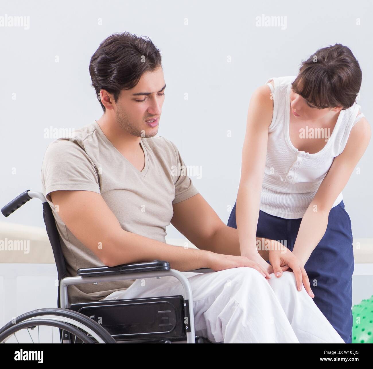 Patient recovering in hospital after injury trauma Stock Photo - Alamy