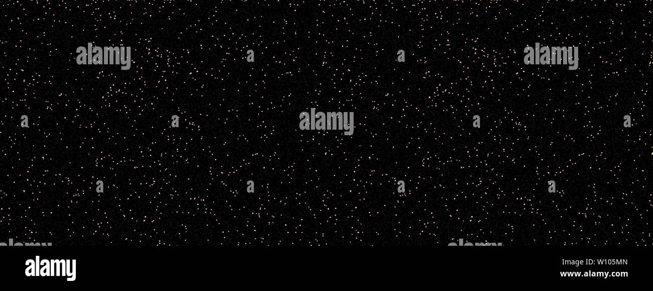 Glowing night sky colorful stars points banner in horizontal wide ...