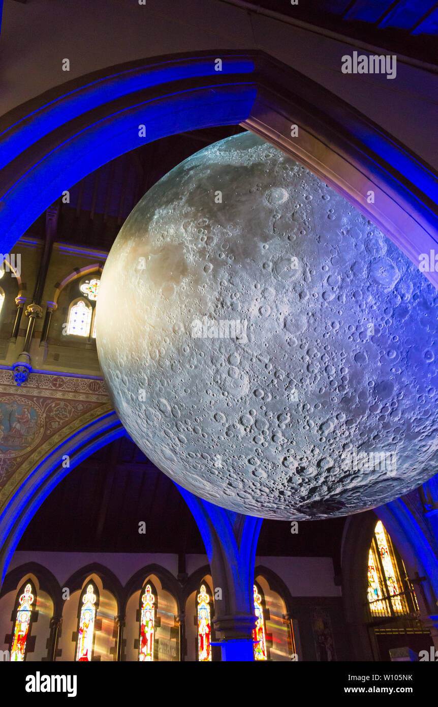 Bournemouth, Dorset UK. 28th June 2019. Dorset Moon, a celebration of ...