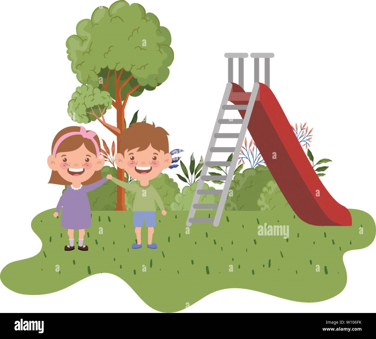 Man playground slide Cut Out Stock Images & Pictures - Alamy