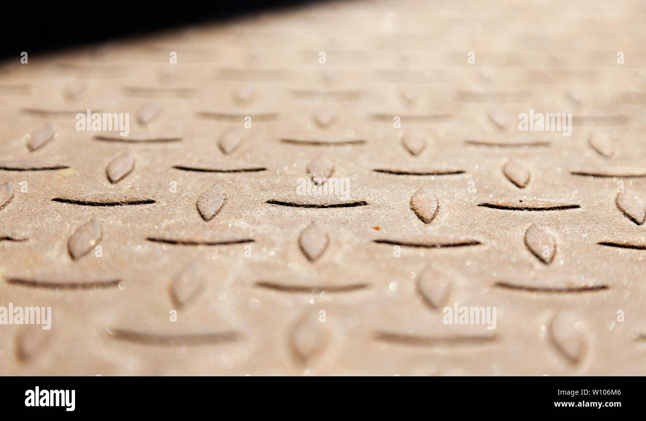 old metal plate with pattern Stock Photo - Alamy