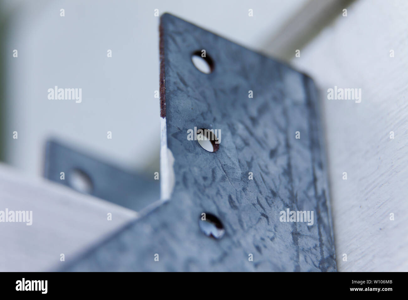 steel bracket attached to a wall Stock Photo - Alamy