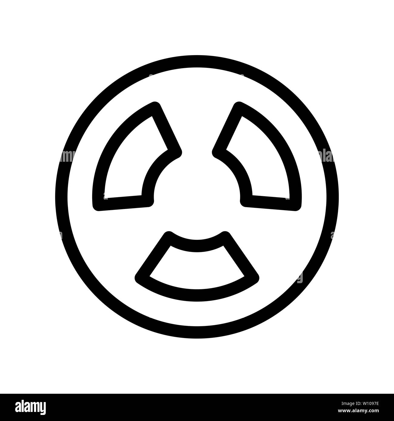 danger icon. flat illustration of danger vector icon for web. perfect ...