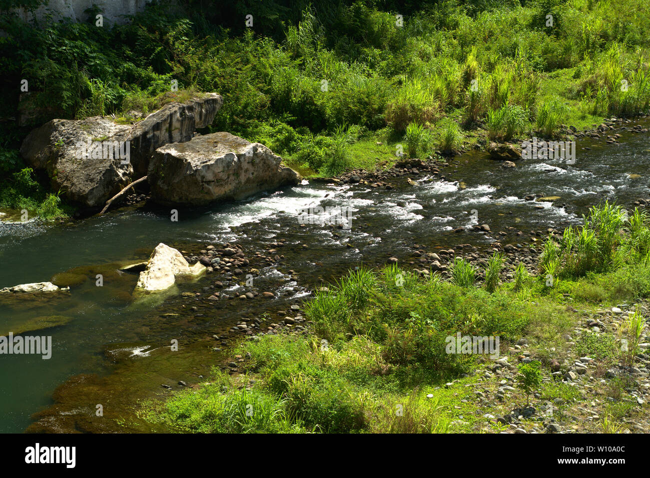 Corrientes en el rio Manati Stock Photo - Alamy