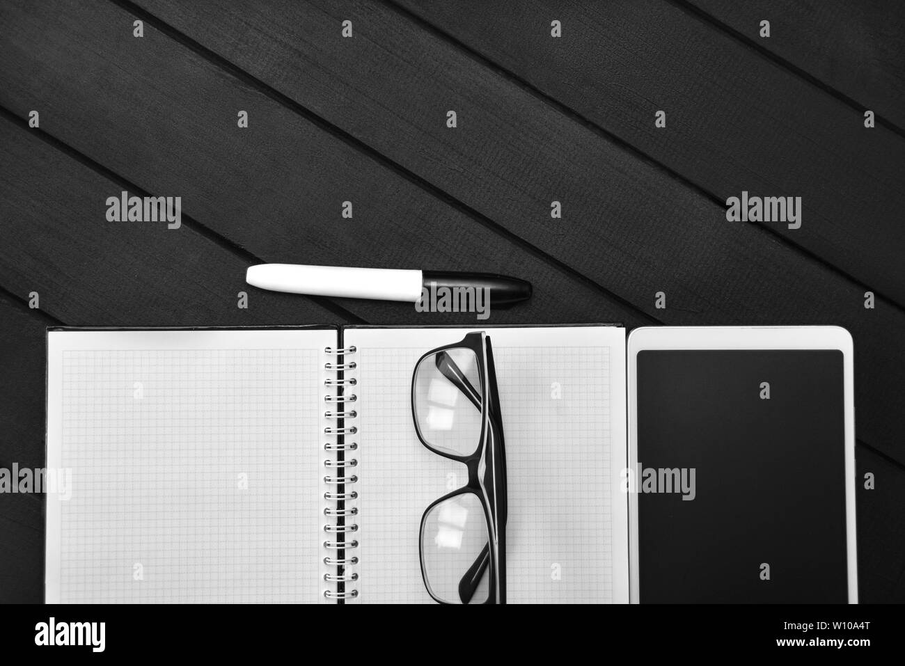 Creative work study concept Black and White Stock Photos & Images - Alamy