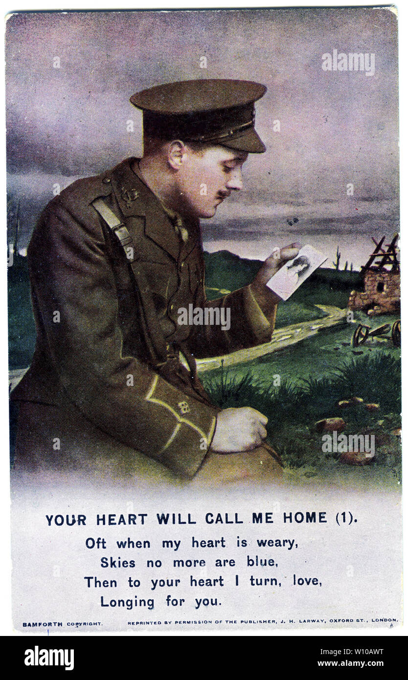 World war one post cards hi-res stock photography and images - Alamy