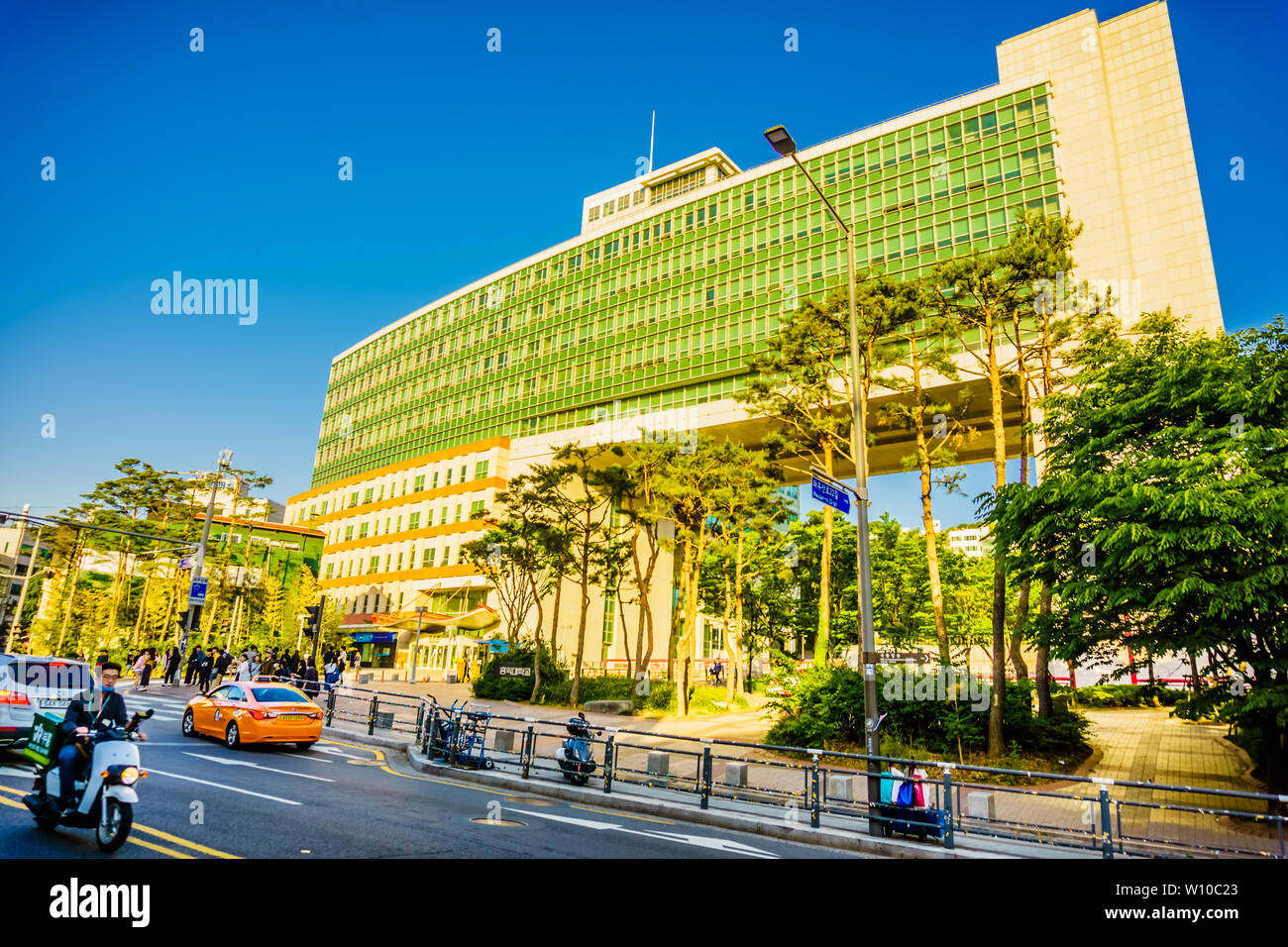 Seoul, South Korea - May 14, 2017: Hongik University is a university in ...