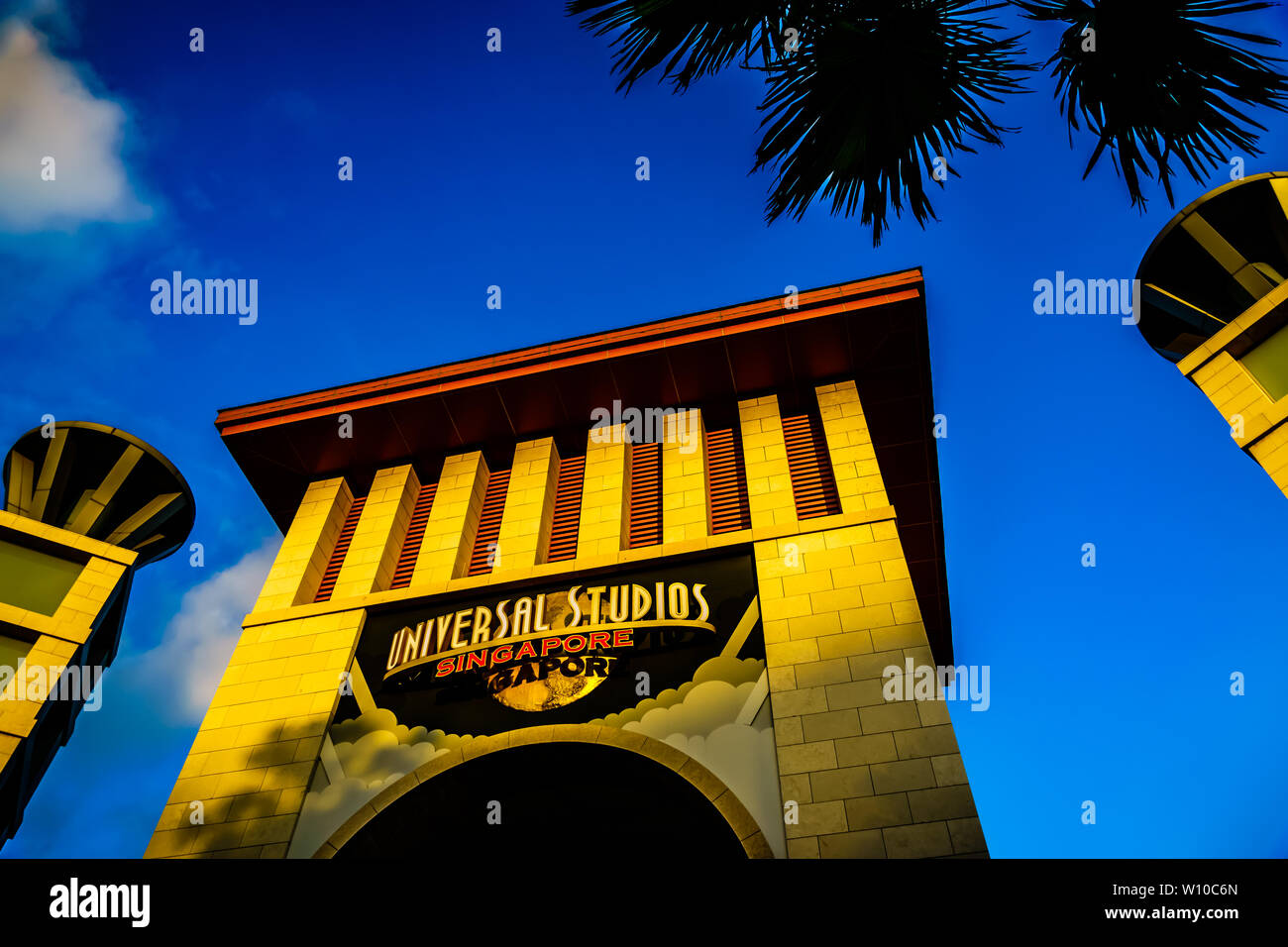Singapore - Jun 10, 2019: Universal Studios Singapore is a theme park ...