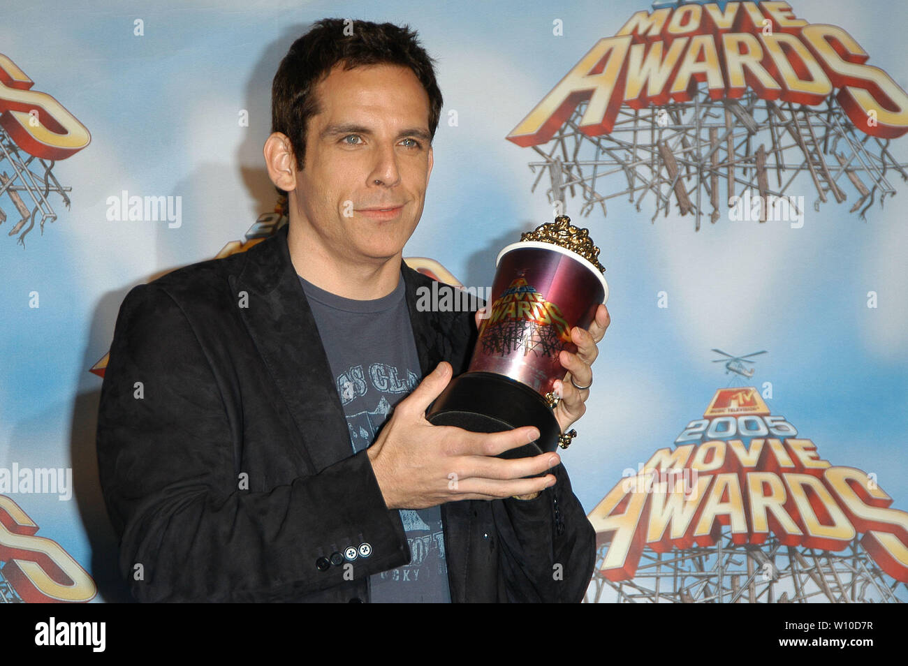 Ben Stiller at the 2005 MTV Movie Awards - Press Room held at the ...