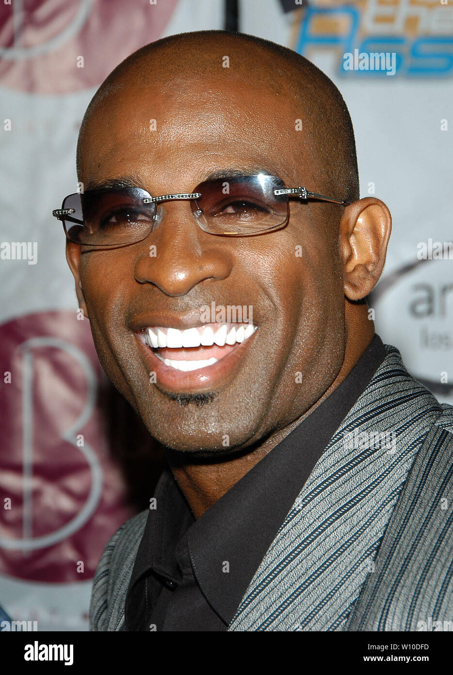 Deon Sanders joins Andy Dick celebrate the successful launch of his new ...