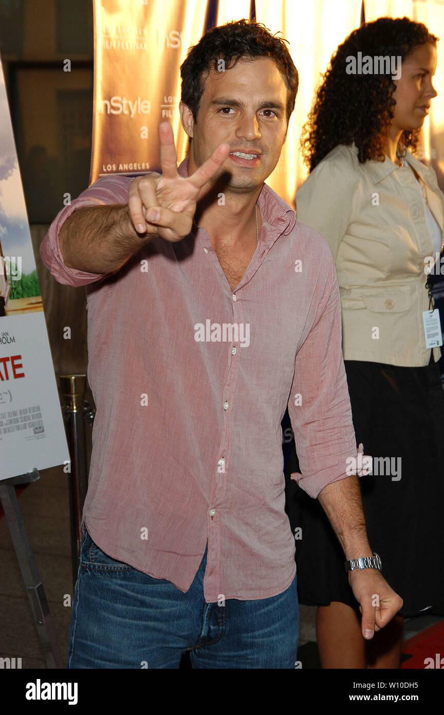 Mark Ruffalo at the Los Angeles Premiere of Fox Searchlight's "Garden ...