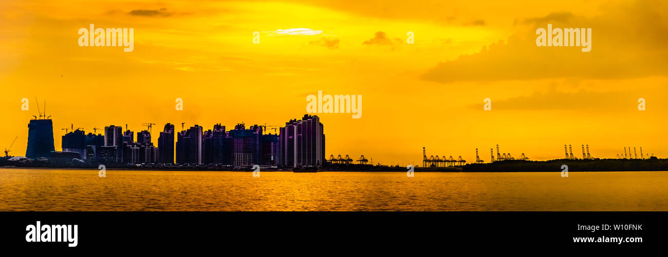 Skyline view straits johor hi-res stock photography and images - Alamy