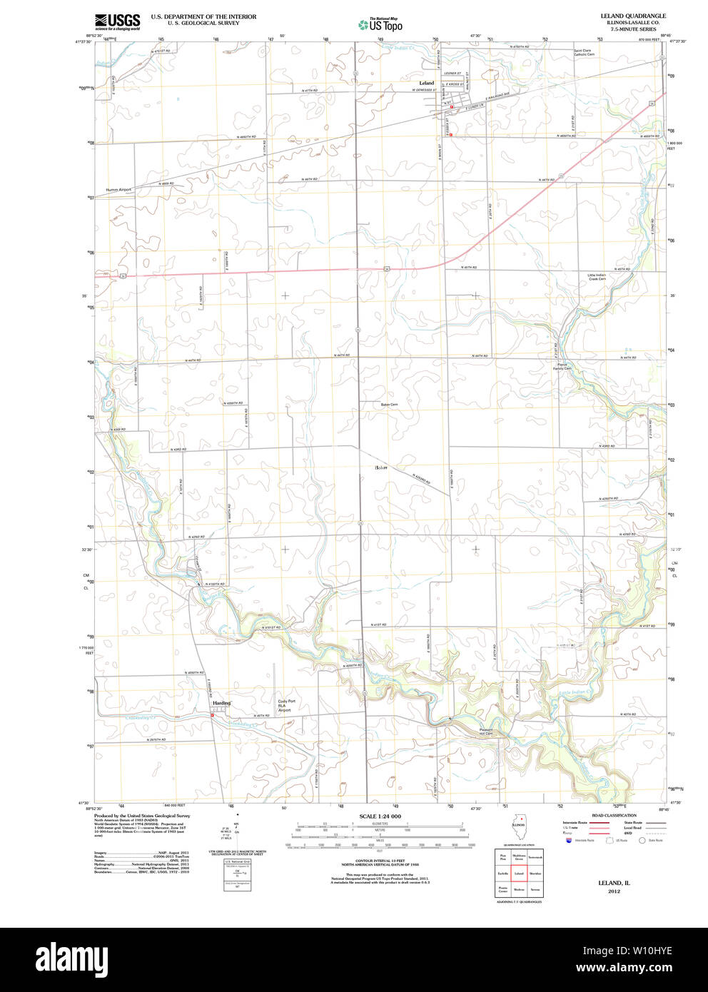 Leland map hi-res stock photography and images - Alamy