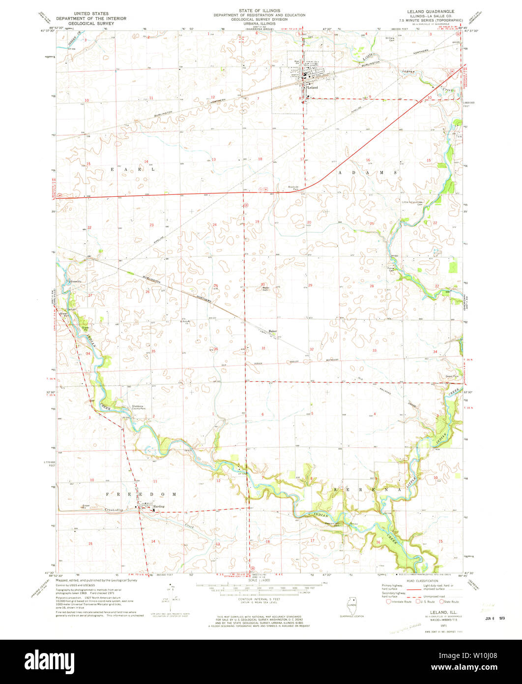 Map of leland hi-res stock photography and images - Alamy