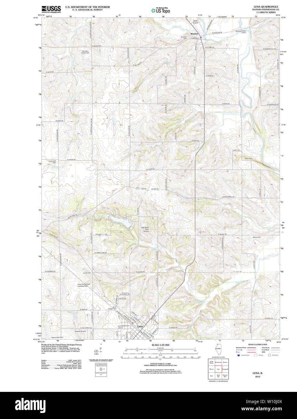 Map of lena hi-res stock photography and images - Alamy