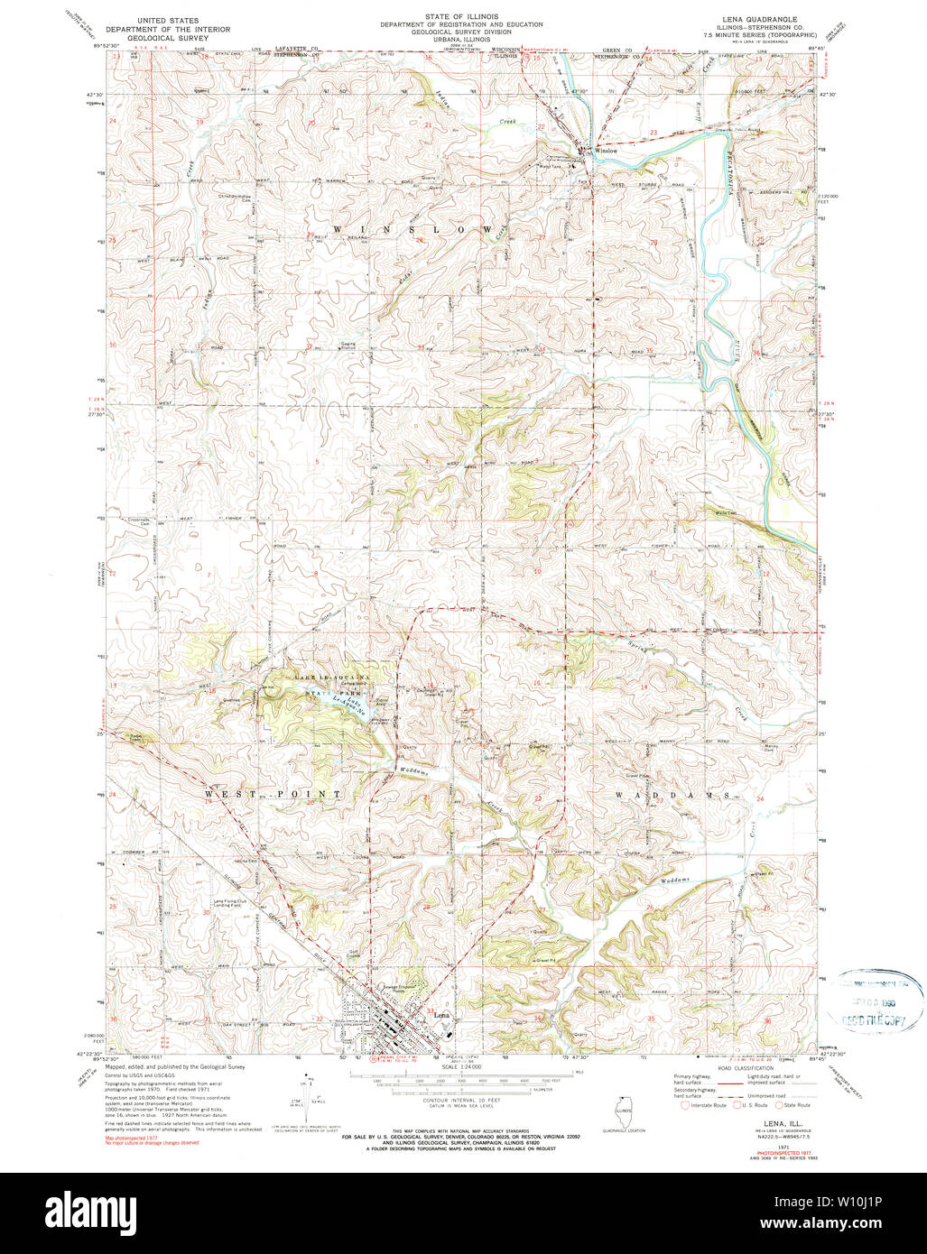 Map of lena hi-res stock photography and images - Alamy