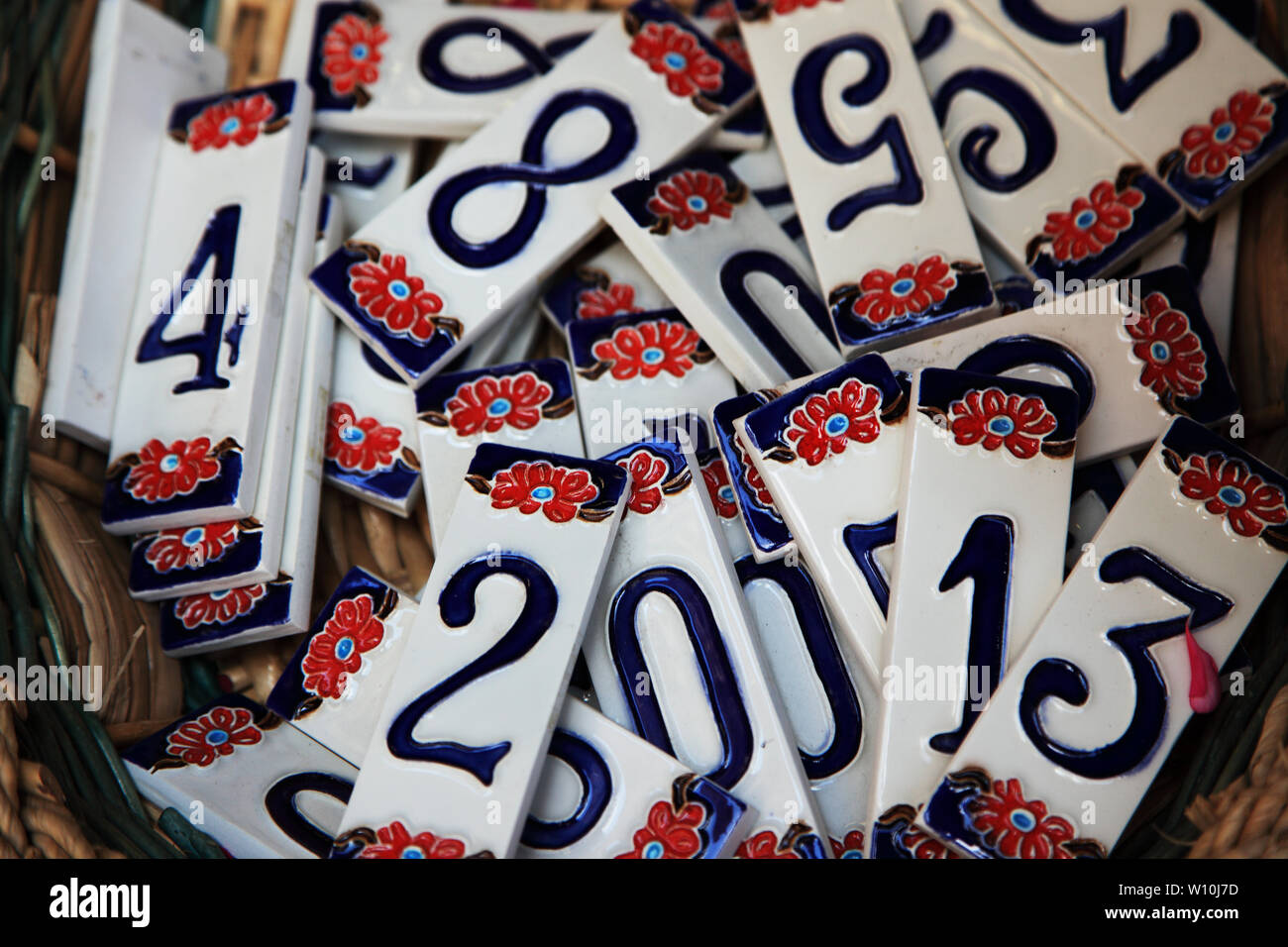 Italian House Number Tiles