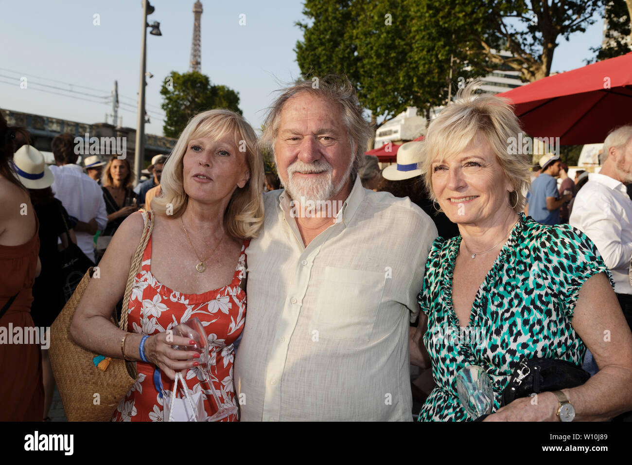 Paris, France. 27th June, 2019. Elisa Servier, Pierre Santini and his ...