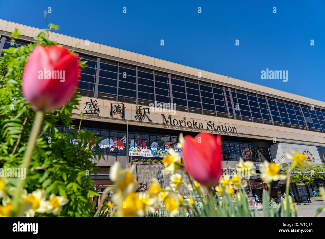 Morioka Station is a major junction station, and is served by both the ...