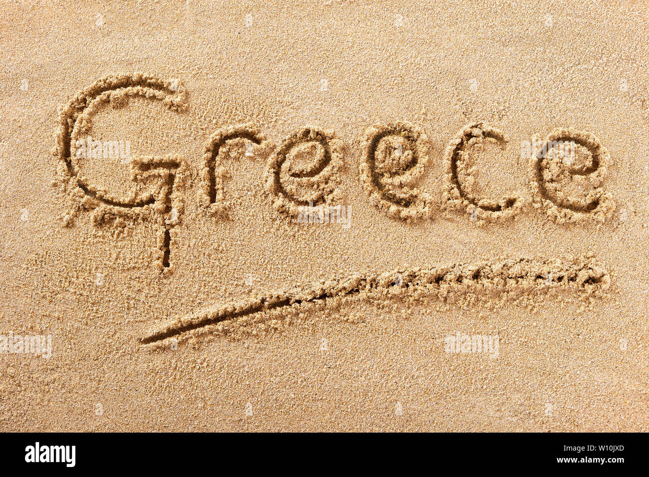 Greece word hi-res stock photography and images - Alamy