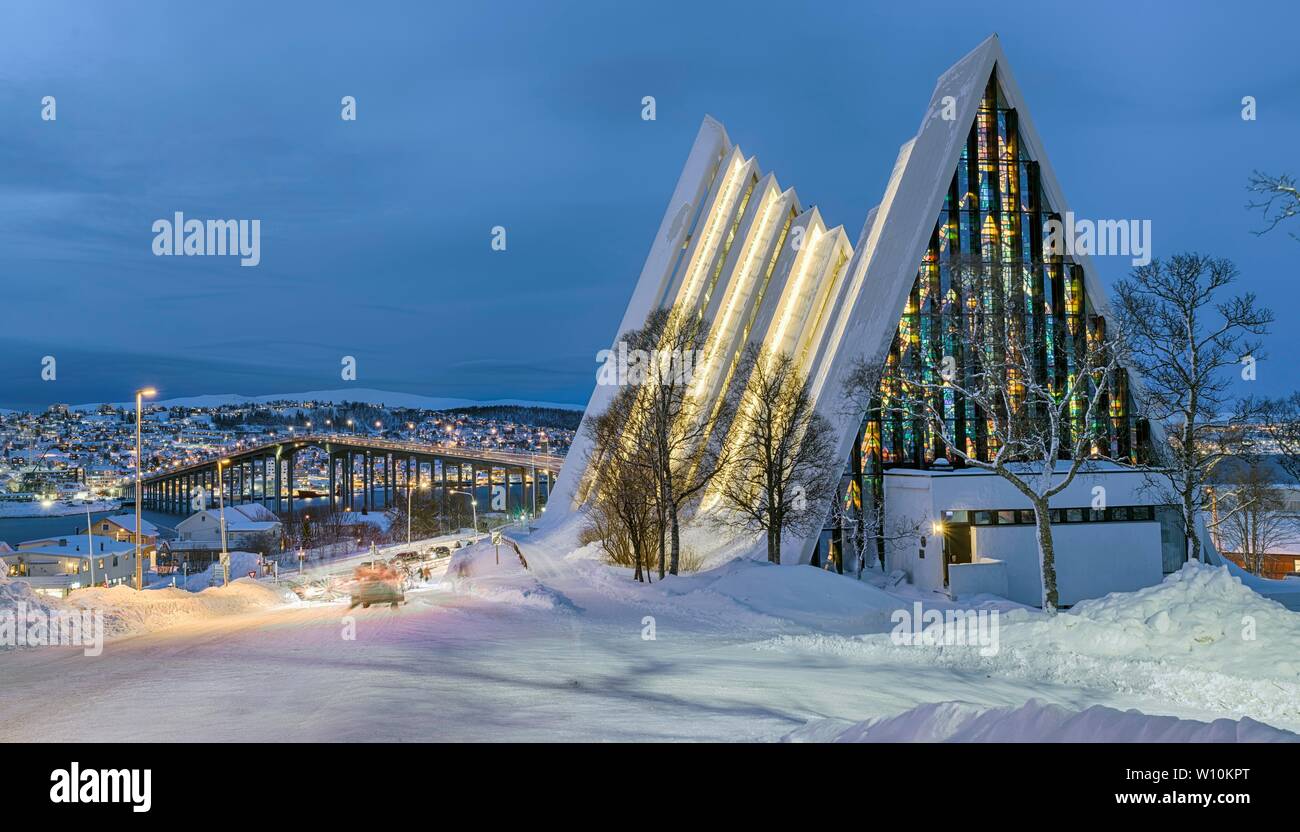 Arctic Sea Cathedral, Tromso, Norway Stock Photo - Alamy
