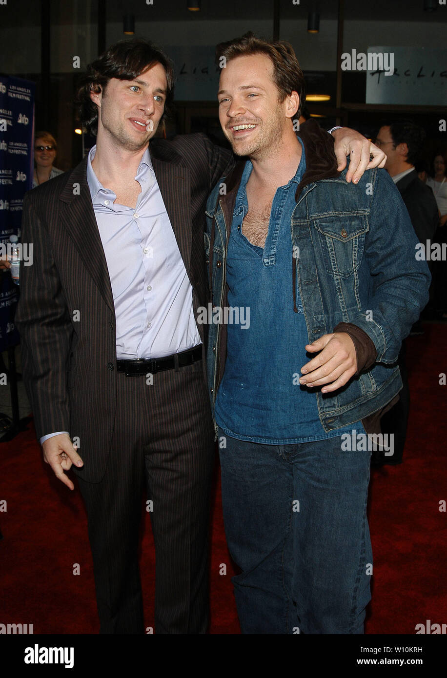 Zach Braff & Peter Sarsgaard at the Los Angeles Premiere of Fox ...