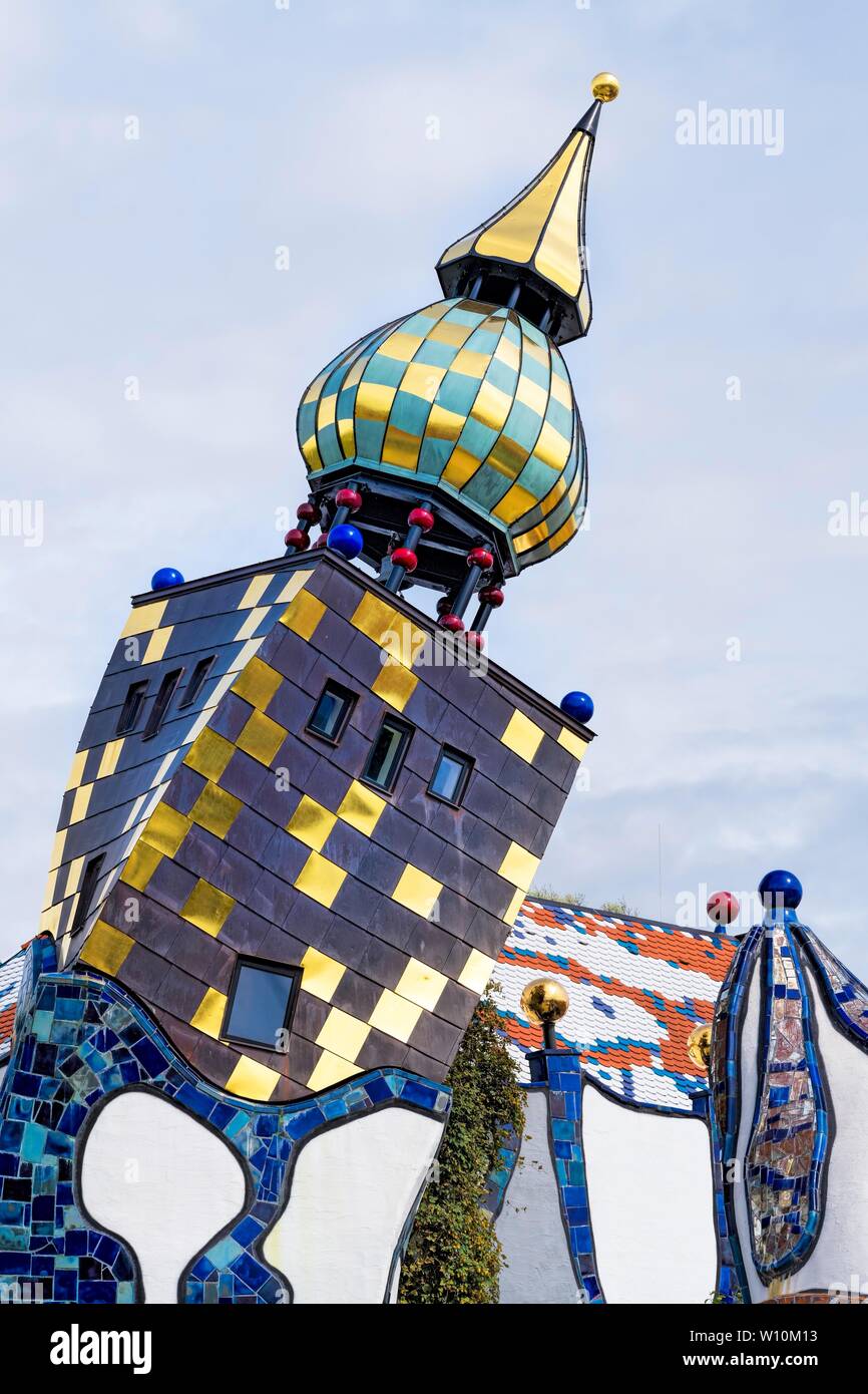 Schiefer Tum, Kunsthaus Abensberg, Architect Hundertwasser, Abensberg ...