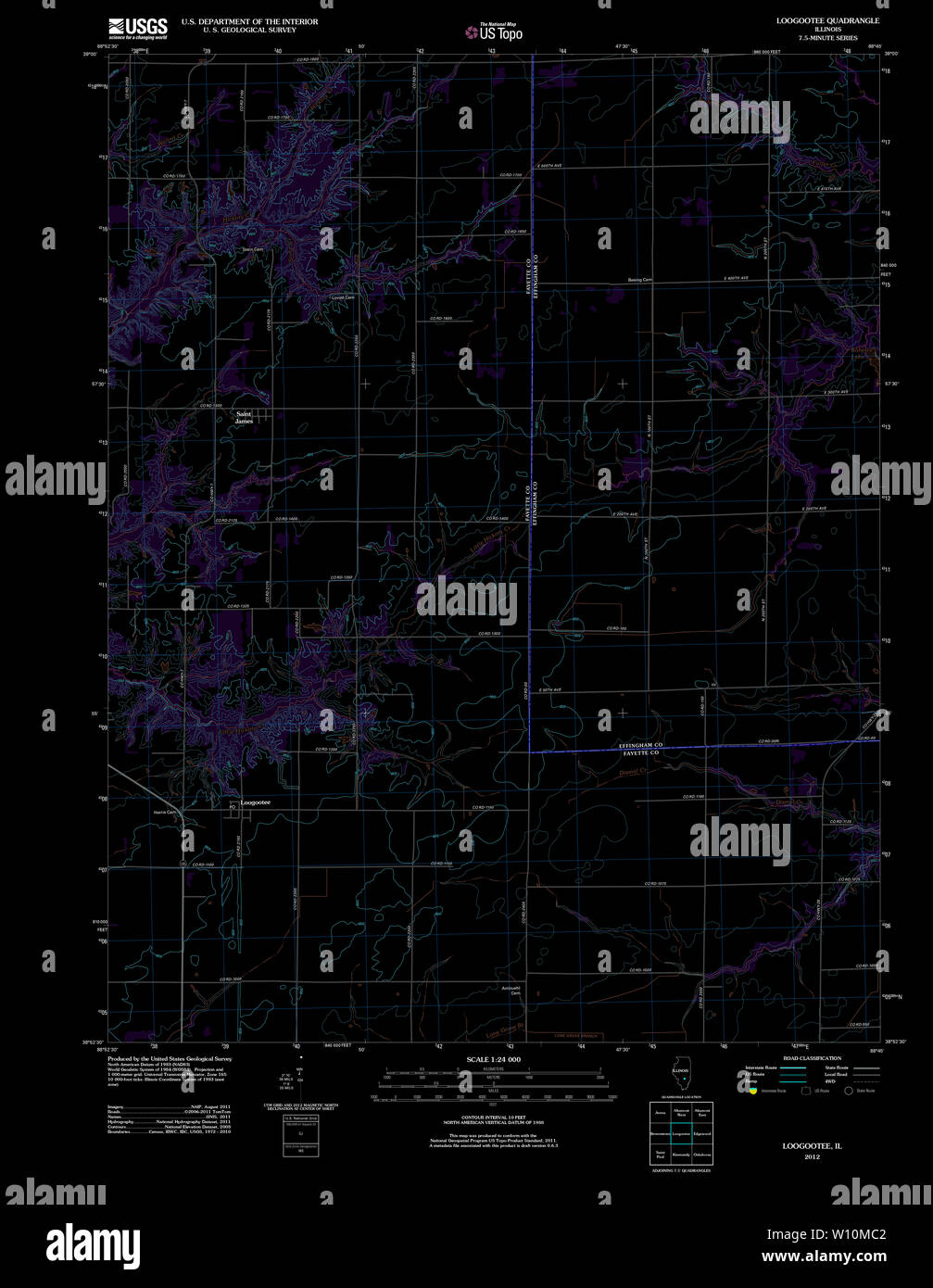Map of loogootee hi-res stock photography and images - Alamy
