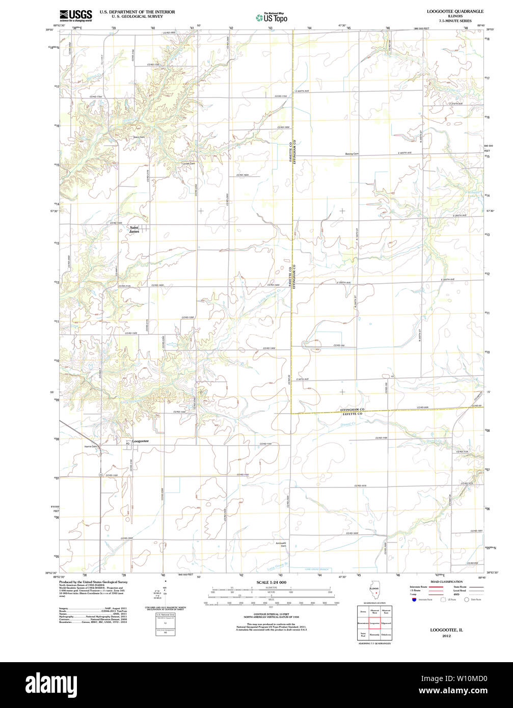 Map of loogootee hi-res stock photography and images - Alamy