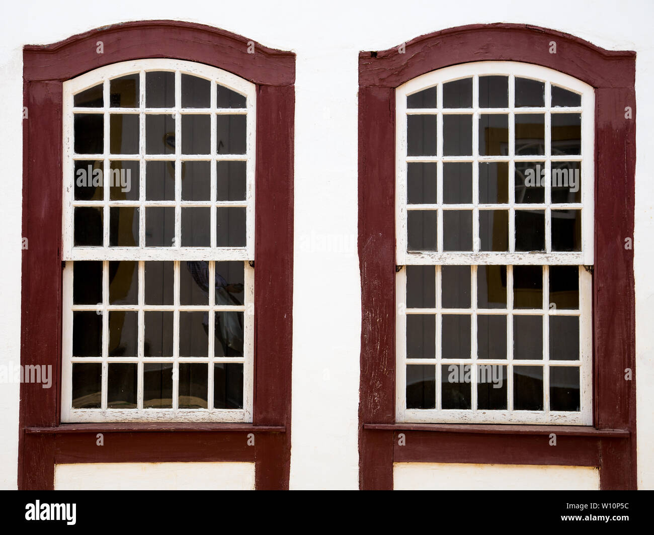 Windows of a house facade at Tiradentes, Brazil Stock Photo - Alamy