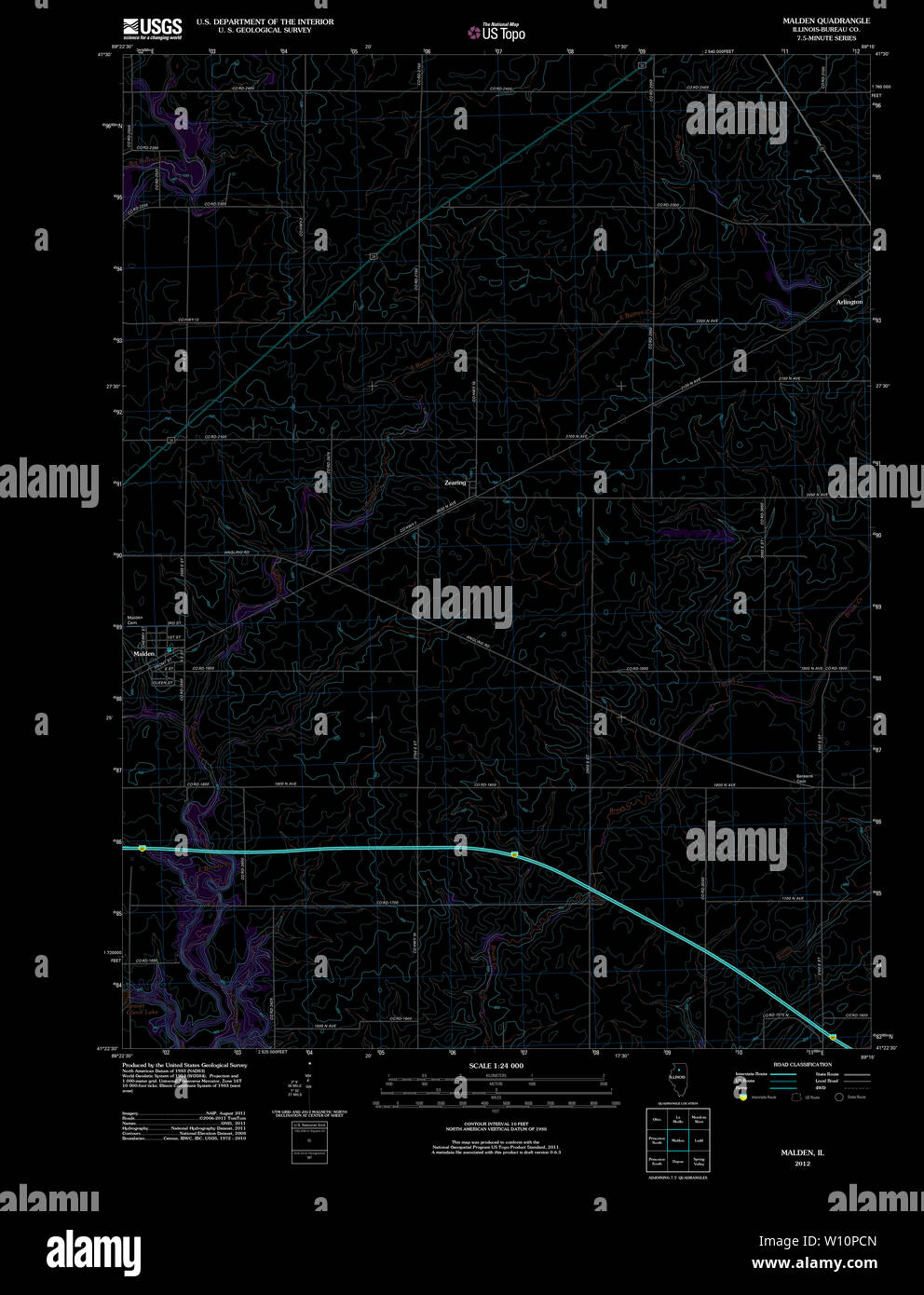 Map of malden hi-res stock photography and images - Alamy