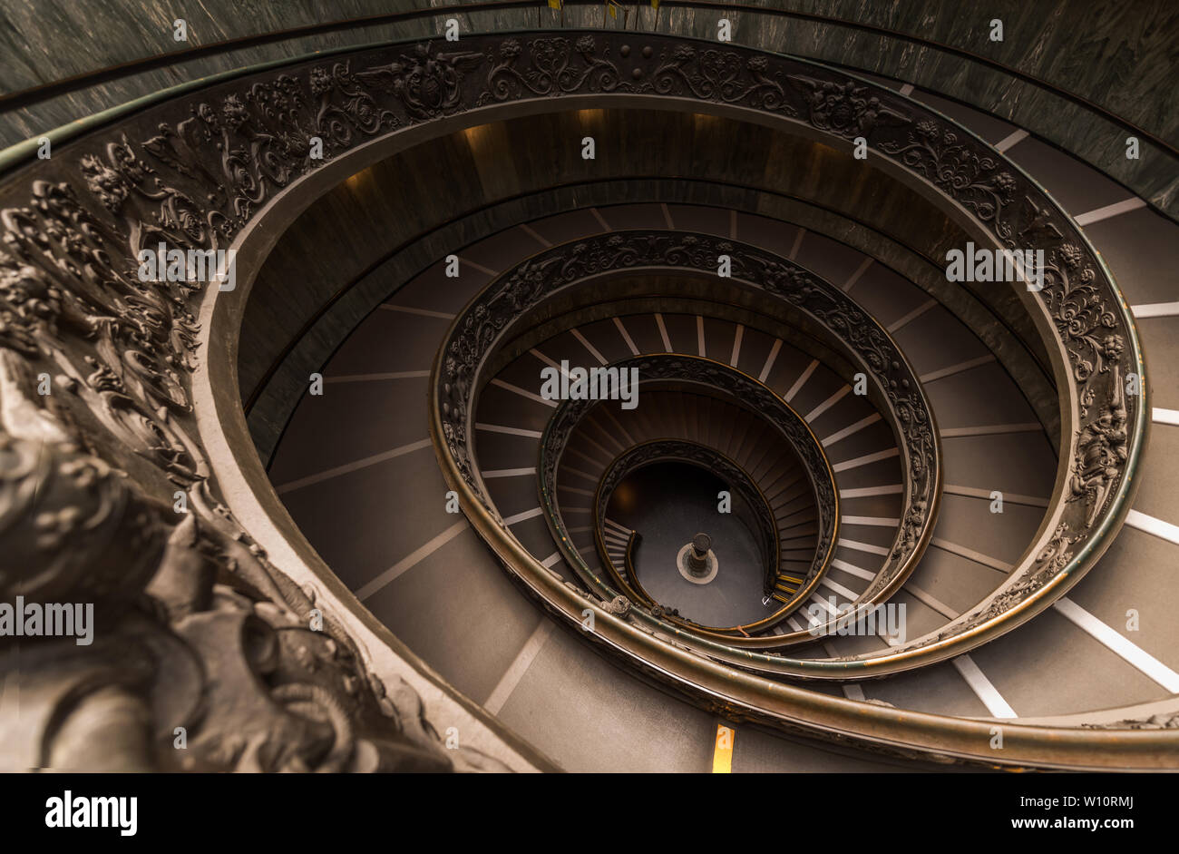 Stairs spiral interior banister hi-res stock photography and images - Alamy