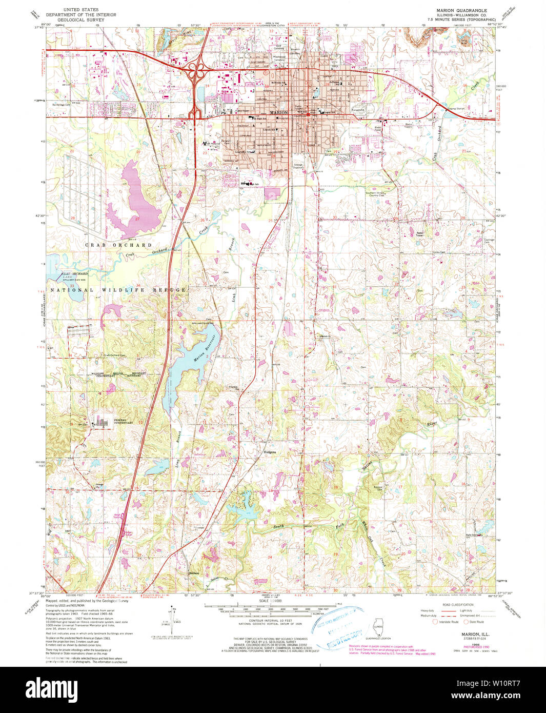 Marion illinois map hi-res stock photography and images - Alamy