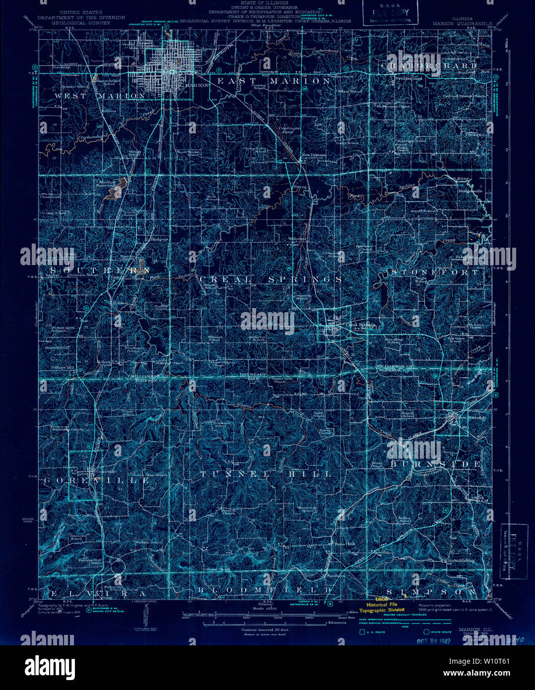 Marion illinois map hi-res stock photography and images - Alamy