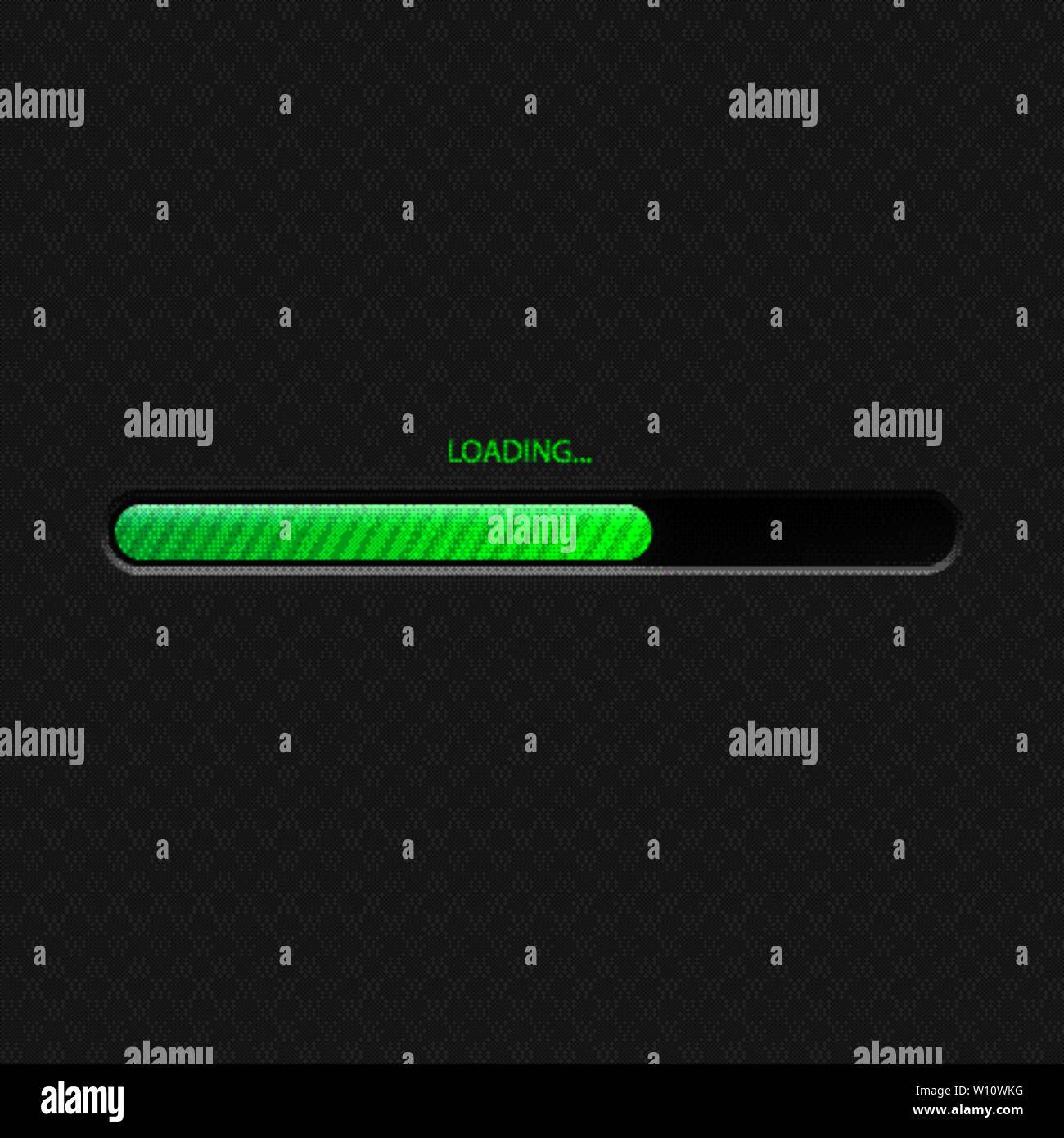 Progress loading bar panel template . Template for your design Stock ...