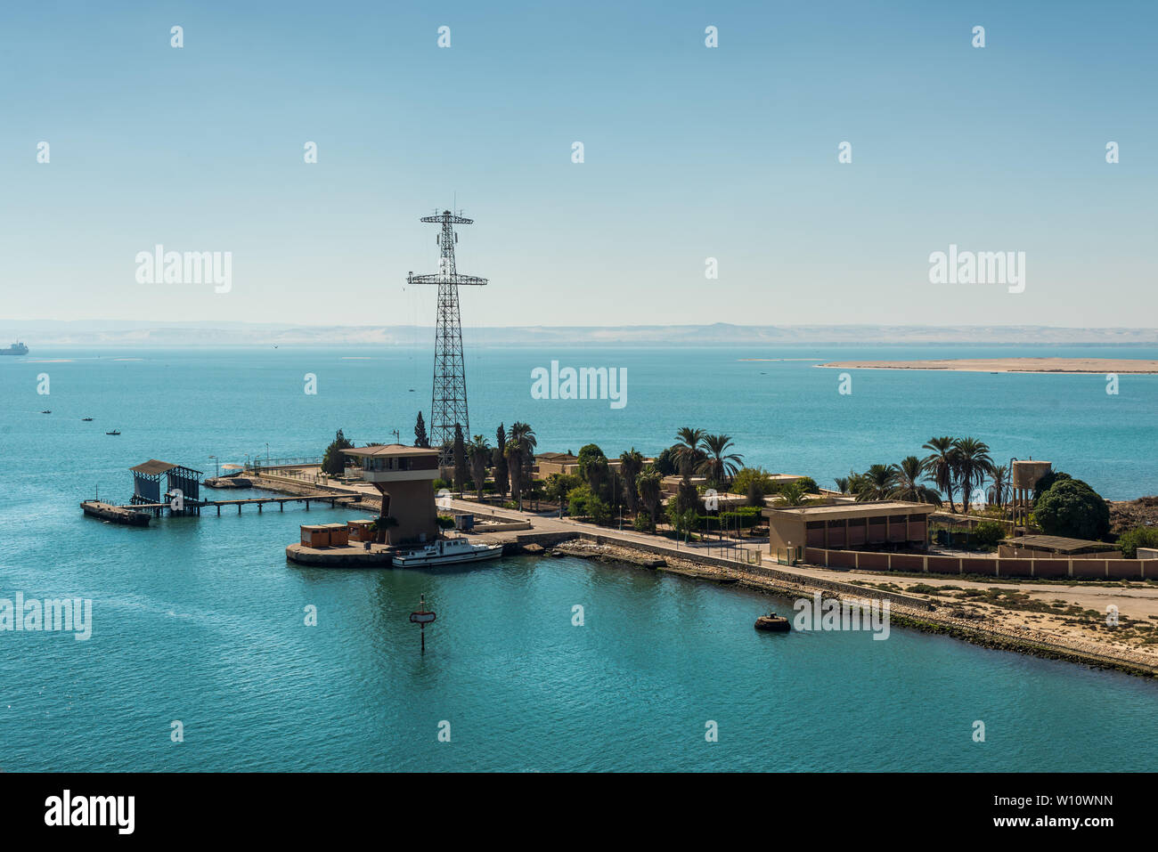 Abou Sultan, Egypt - November 5, 2017: The Great Bitter Lake in Egypt ...