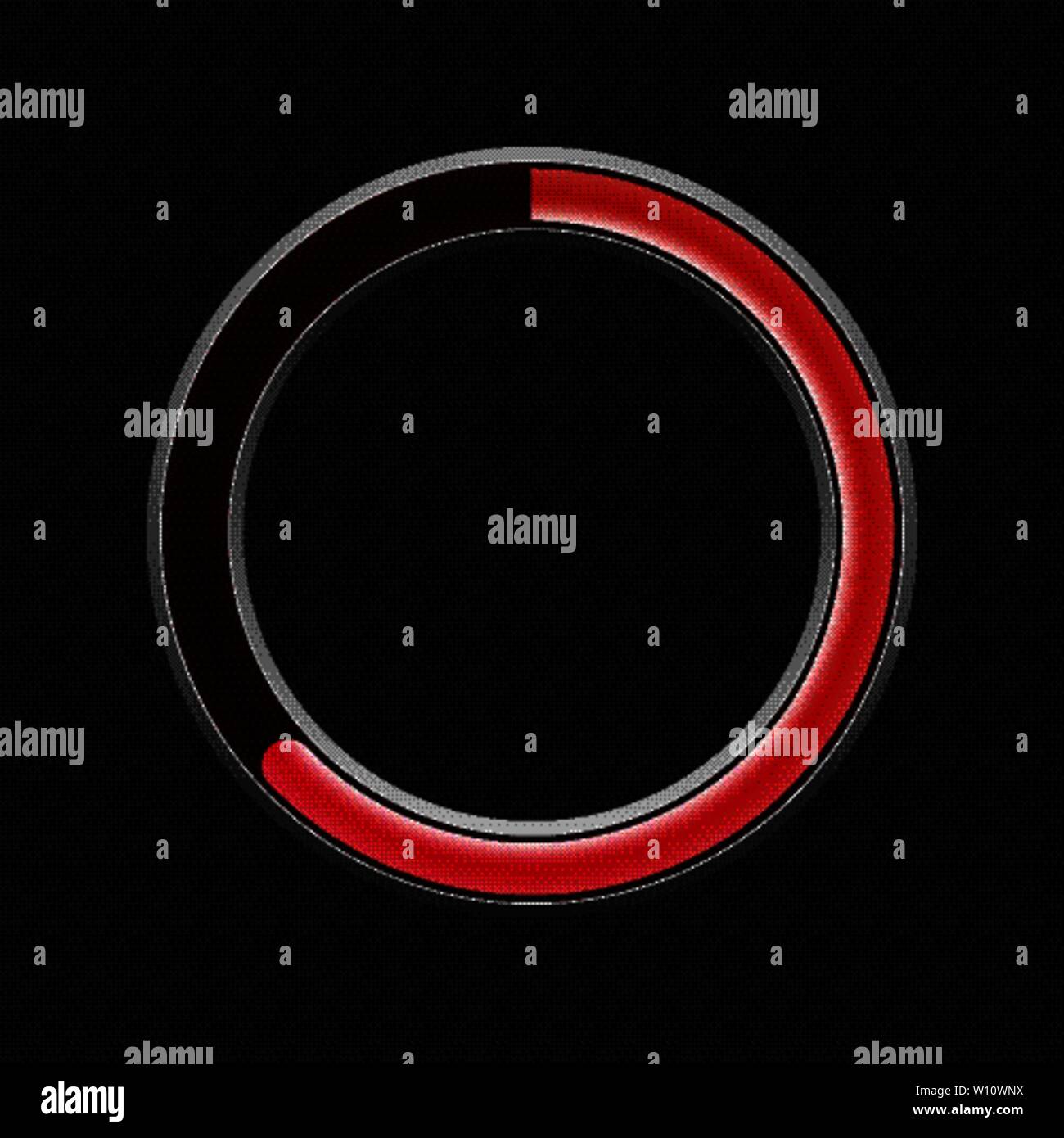 Round progress loading bar panel template . Template for your design ...