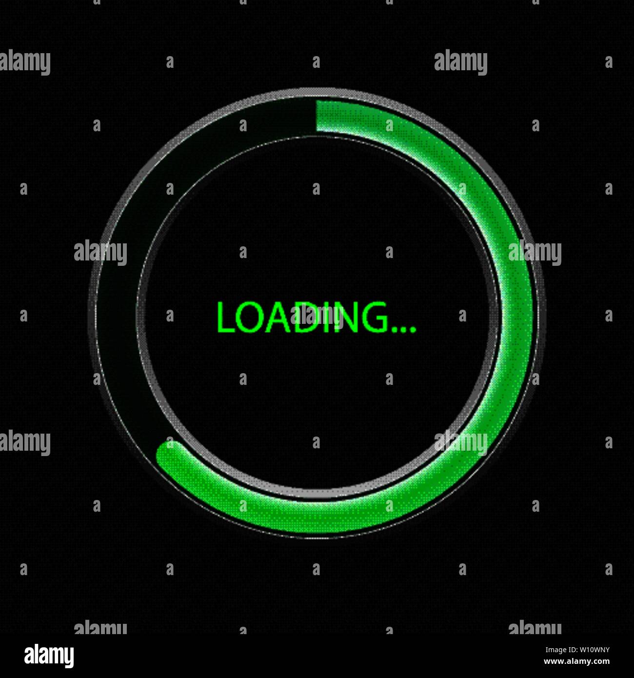 Round progress loading bar panel template . Template for your design ...