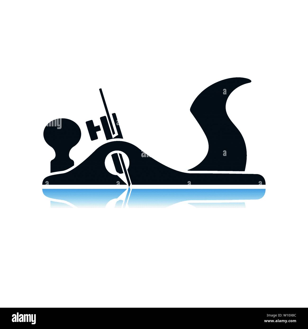 Jack-plane Tool Icon. Shadow Reflection Design. Vector Illustration ...