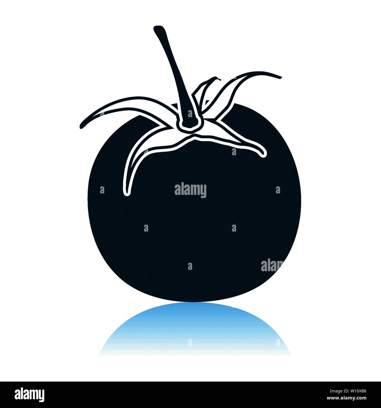 Tomatoes Icon. Shadow Reflection Design. Vector Illustration Stock ...