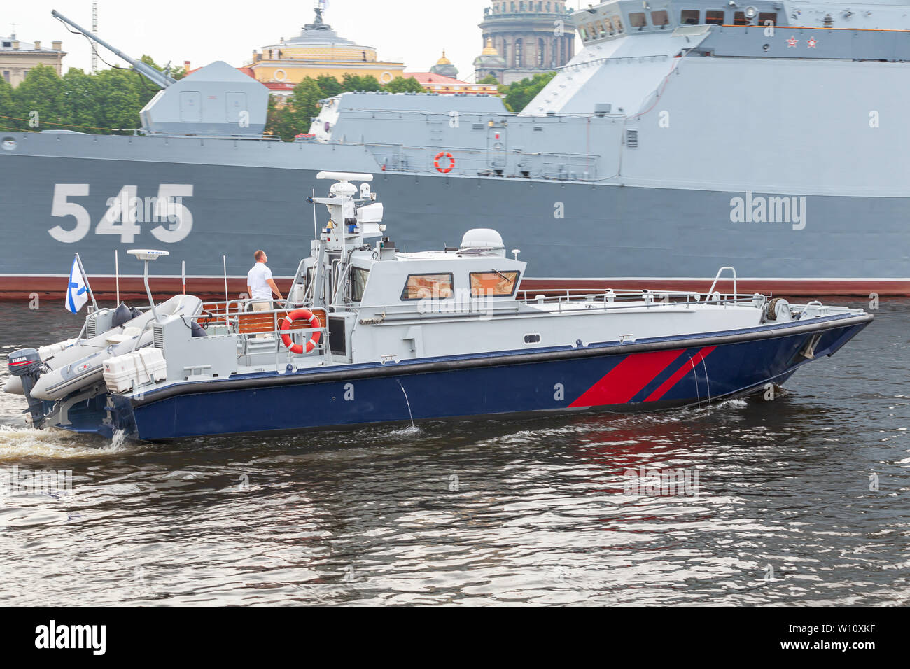 Russian navy parade hi-res stock photography and images - Alamy