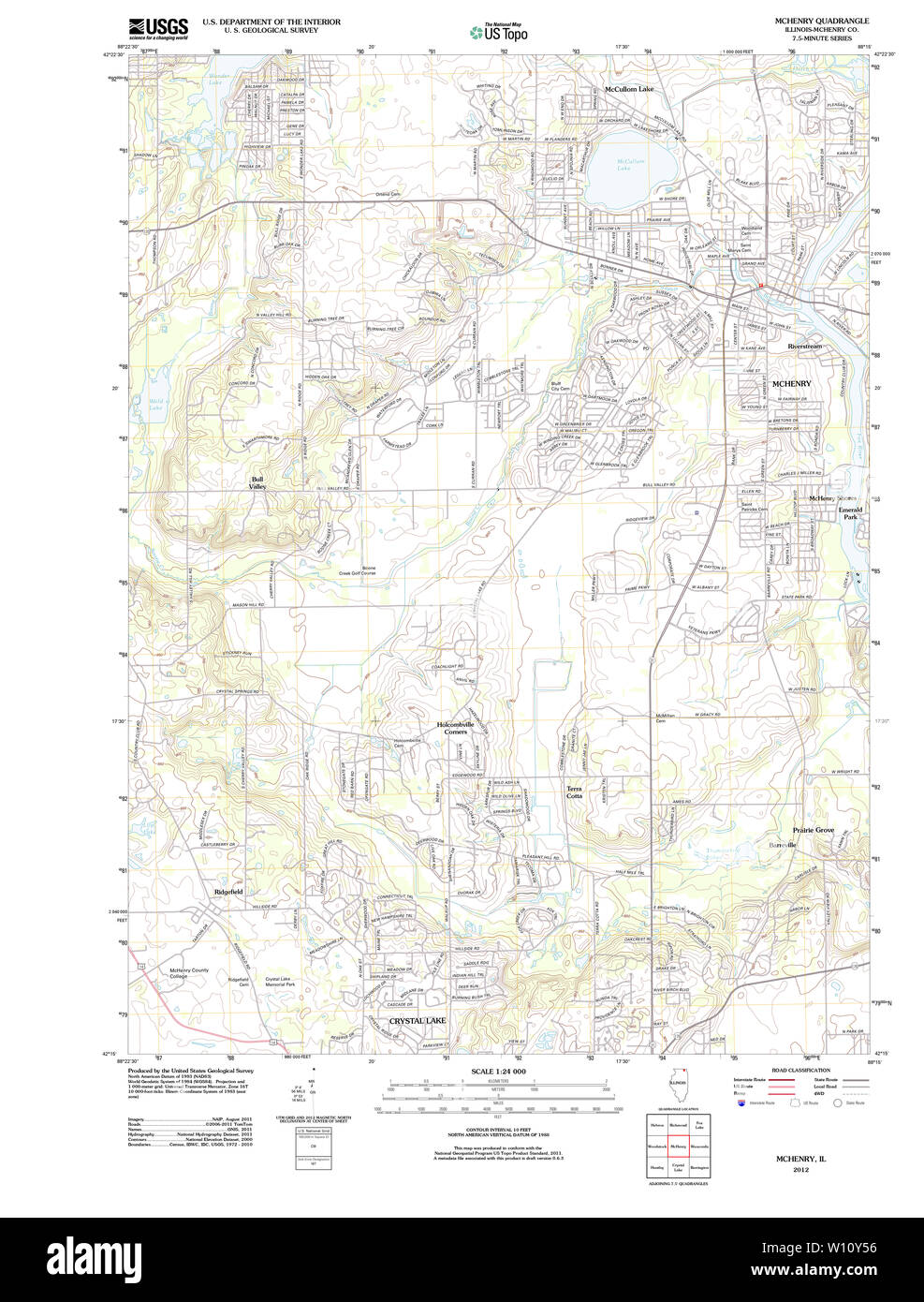 Map of mchenry hi-res stock photography and images - Alamy