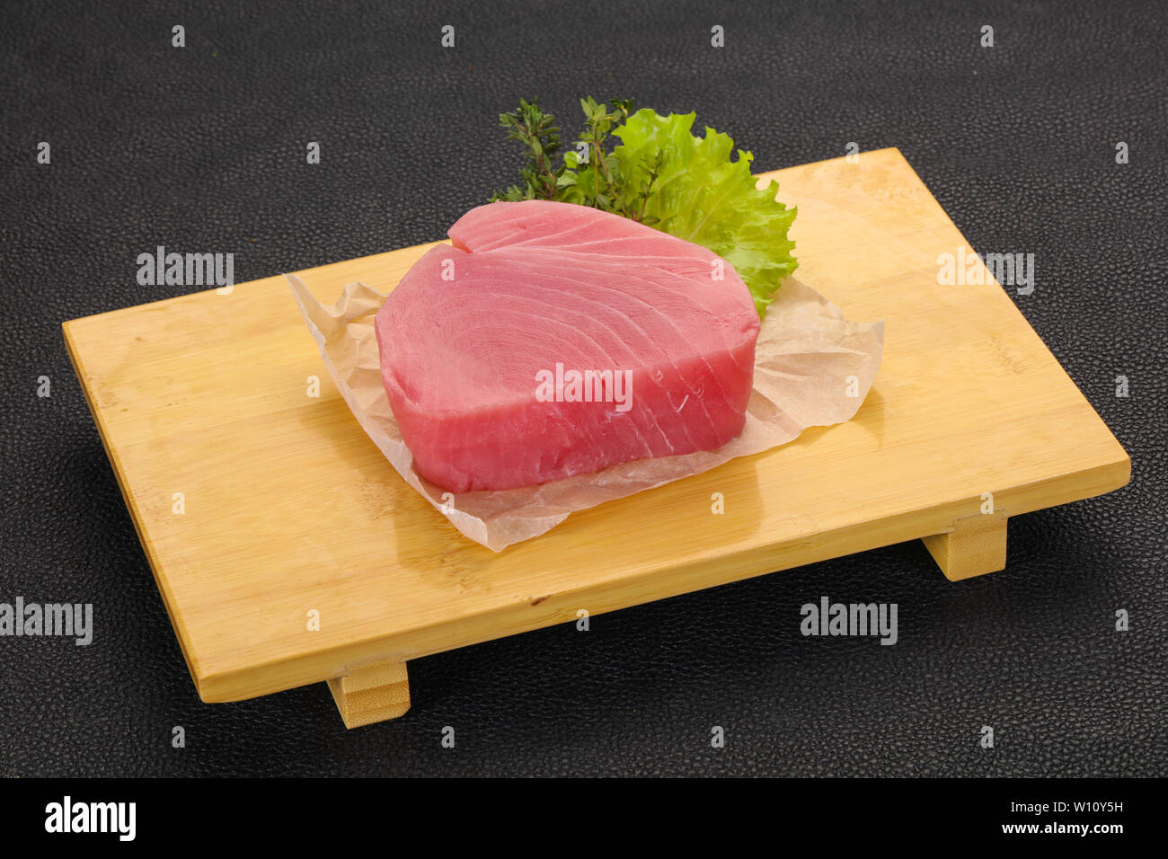 Raw tuna steak ready for cooking Stock Photo - Alamy