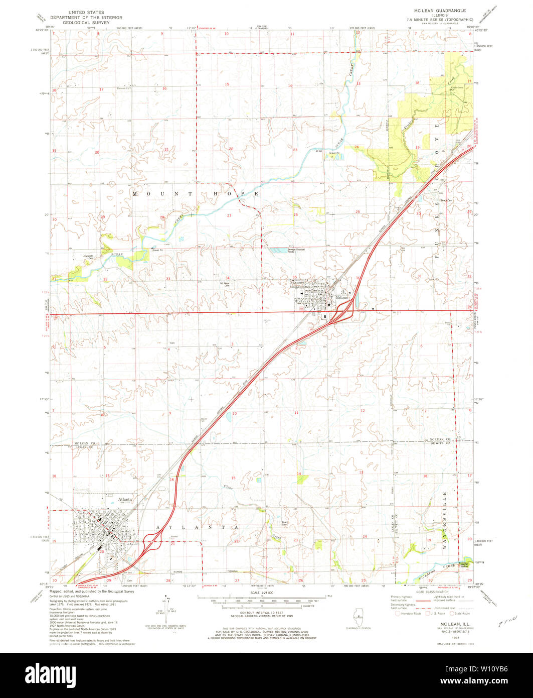 Mclean map hi-res stock photography and images - Alamy