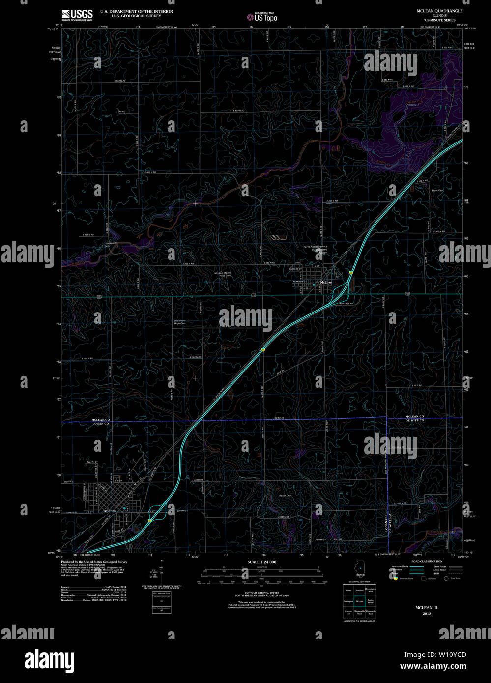 Mclean map hi-res stock photography and images - Alamy