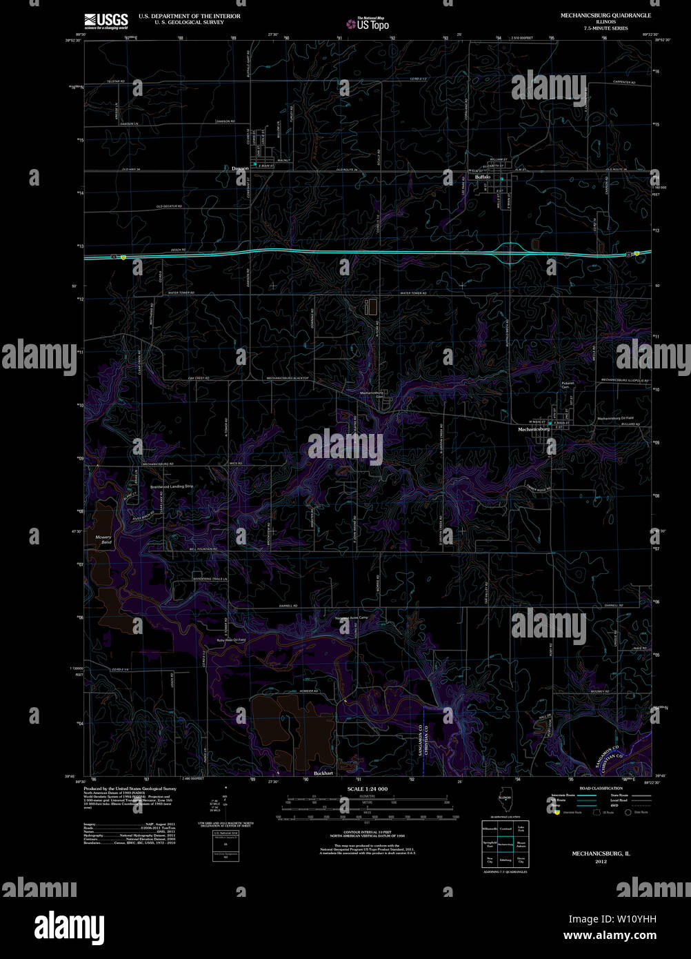Map of mechanicsburg hi-res stock photography and images - Alamy