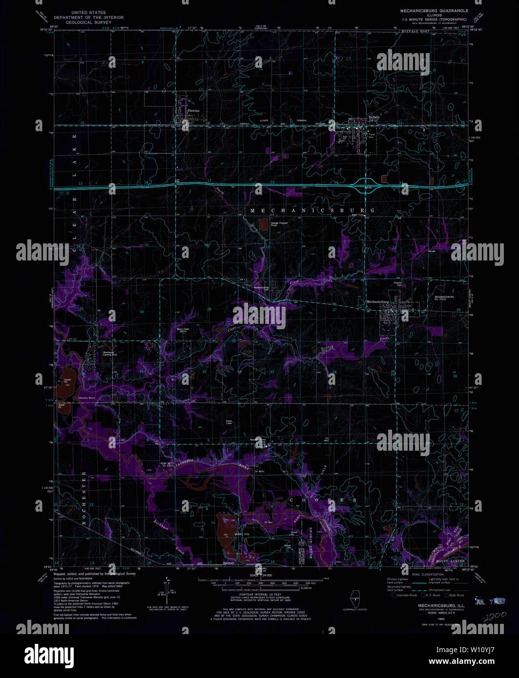Map of mechanicsburg hi-res stock photography and images - Alamy