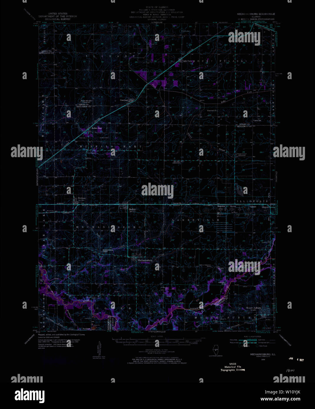 Map of mechanicsburg hi-res stock photography and images - Alamy