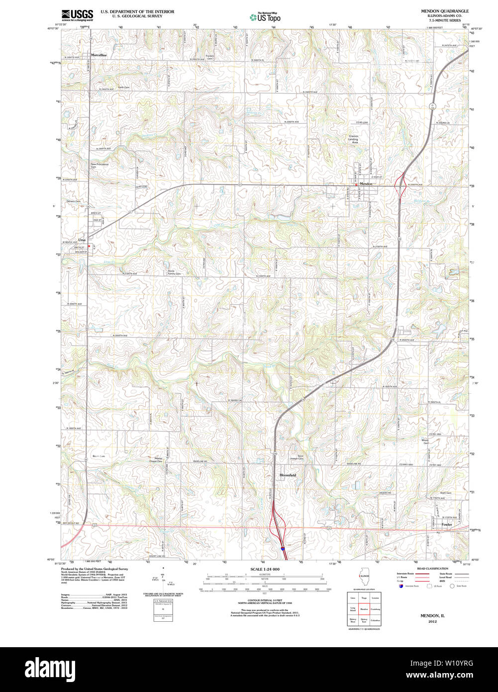Mendon map hi-res stock photography and images - Alamy